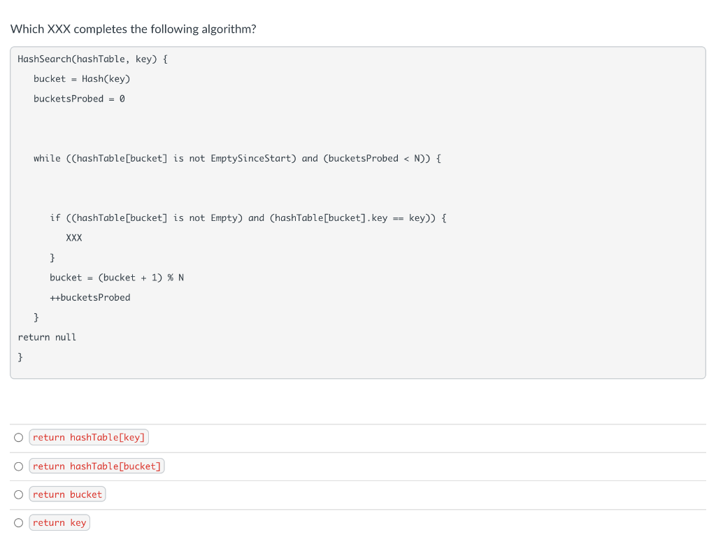 Solved Consider a hash table named marksTable that uses | Chegg.com