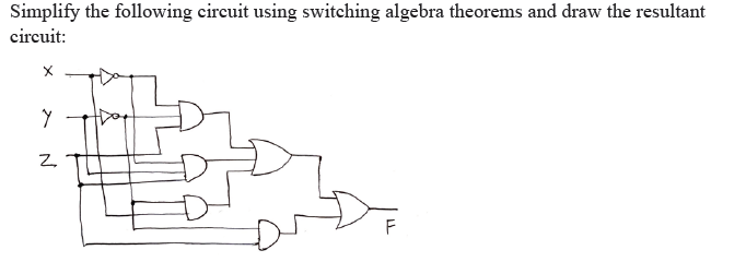 Solved Simplify the following circuit using switching | Chegg.com