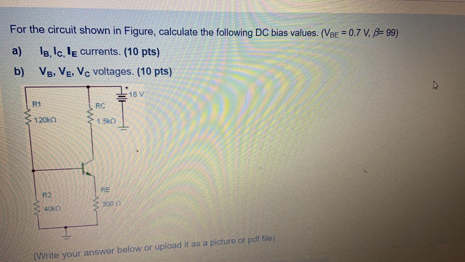 Solved For the circuit shown in Figure, calculate the | Chegg.com
