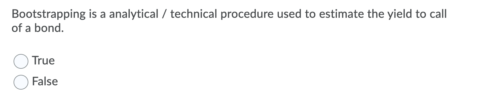Solved Bootstrapping is a analytical / technical procedure | Chegg.com