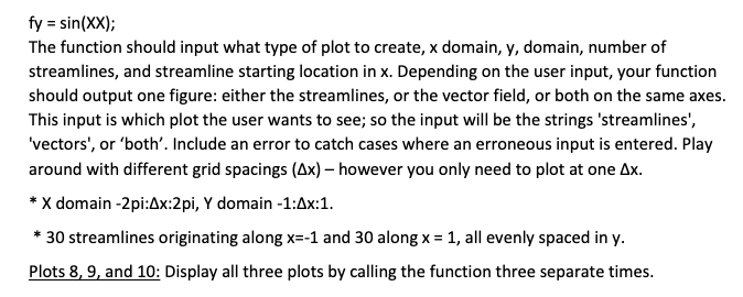 Solved Create a function that can plot vectors (quiver()), | Chegg.com