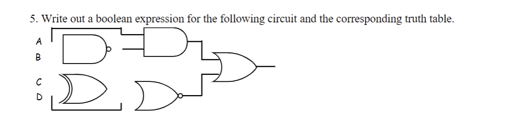Solved Write out a boolean expression for the following | Chegg.com