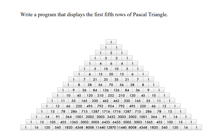 Solved Using java in eclipse write a program that displays | Chegg.com