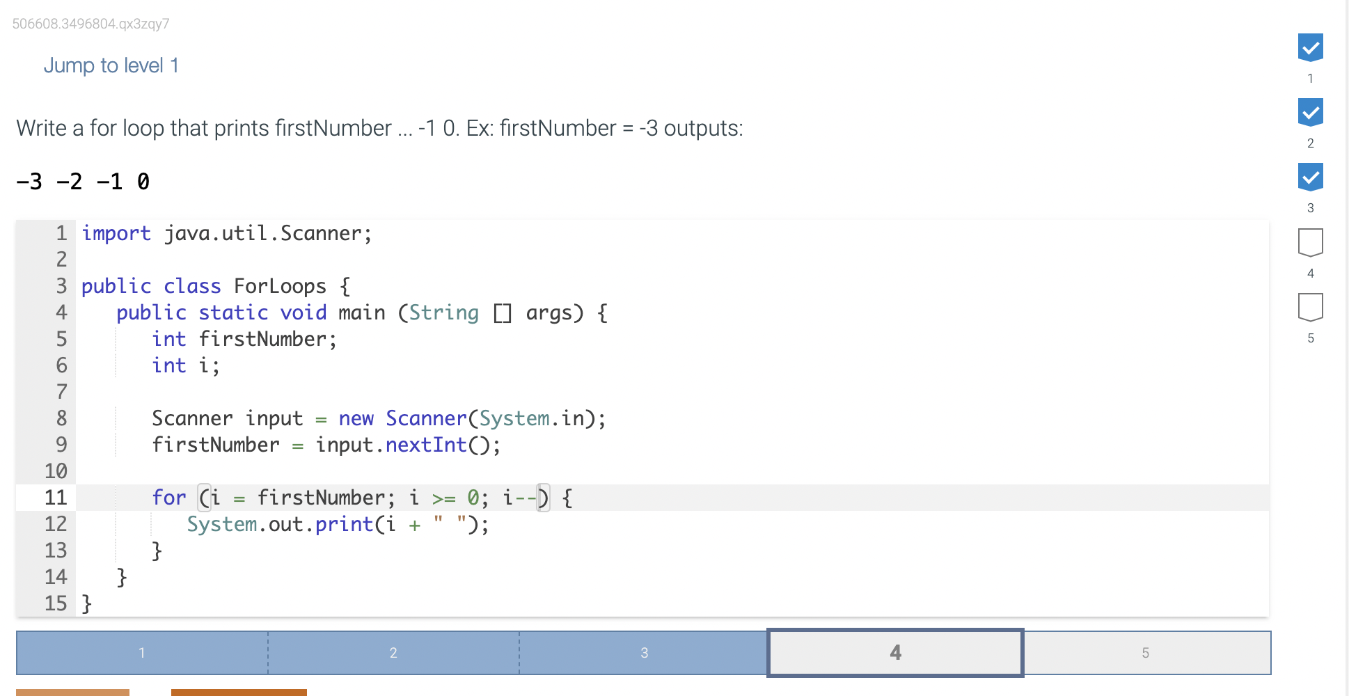 Solved Jump to level 1Write a for loop that prints | Chegg.com