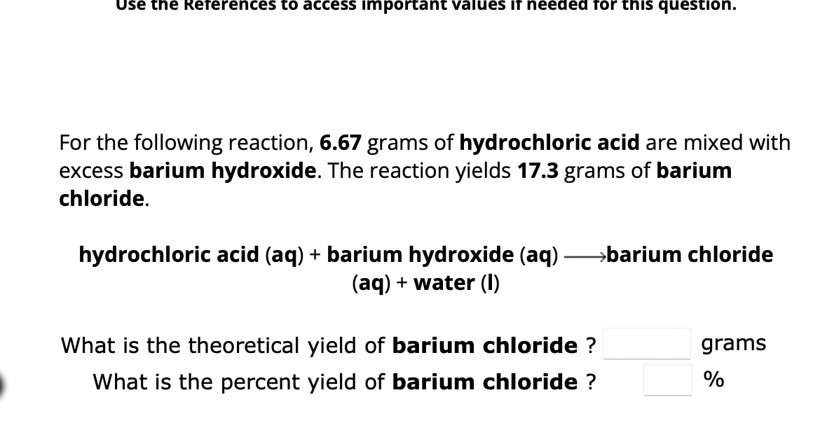 Solved For the following reaction, 6.67 grams of | Chegg.com