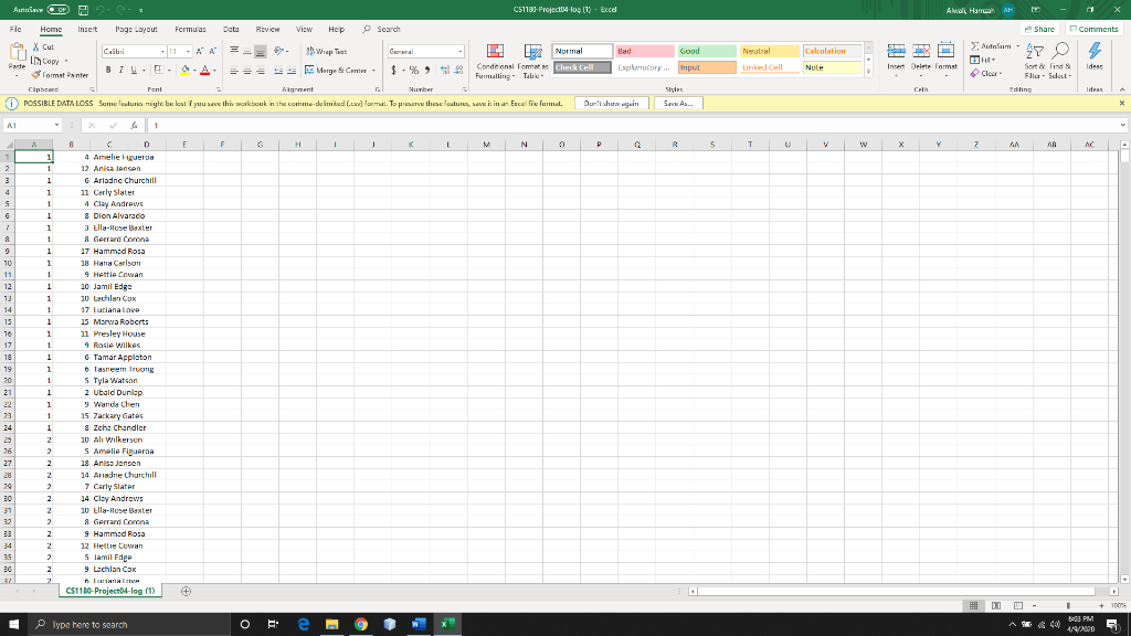 Comma Separated value Text Files A common format for | Chegg.com