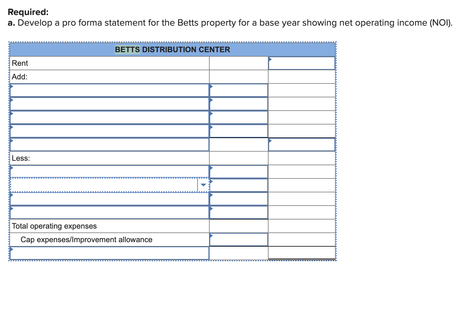 Solved You have been asked to develop a pro forma statement | Chegg.com