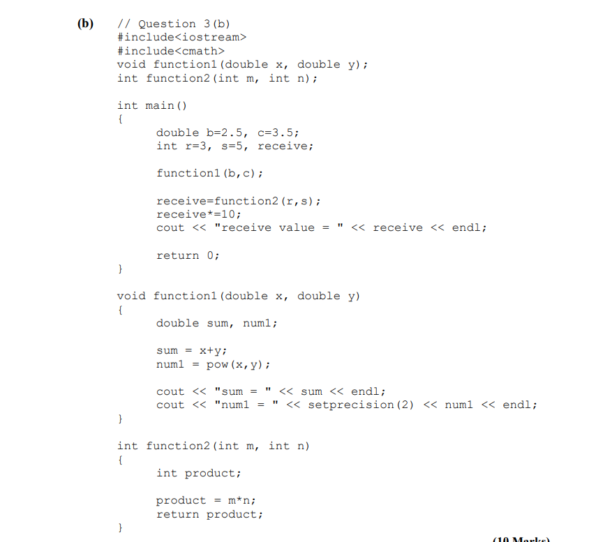 Solved Write down exactly all the expected output from cout | Chegg.com