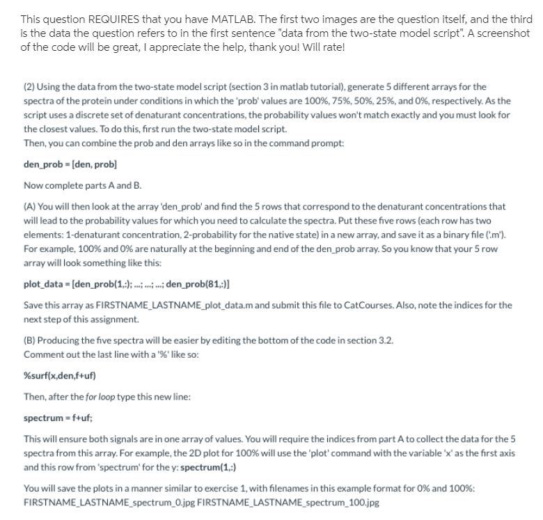 This question REQUIRES that you have MATLAB. The | Chegg.com