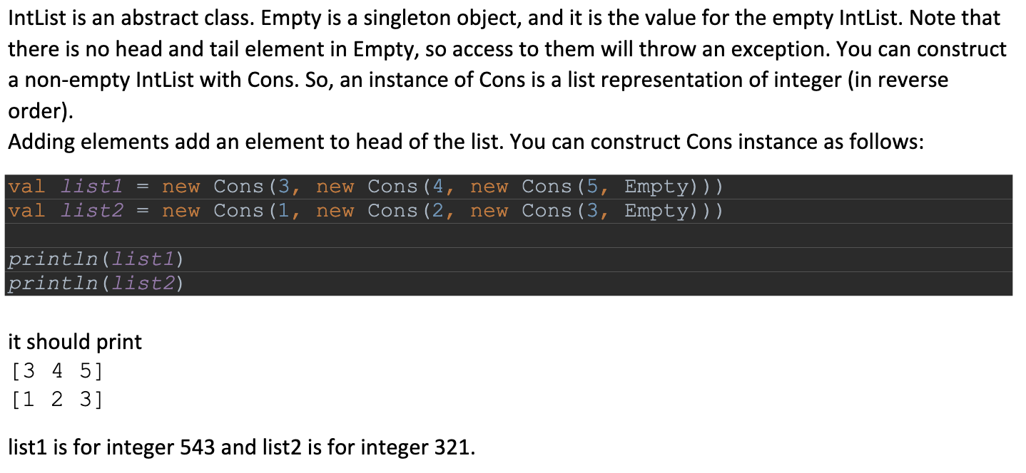 Implement a list class and use the class to represent | Chegg.com