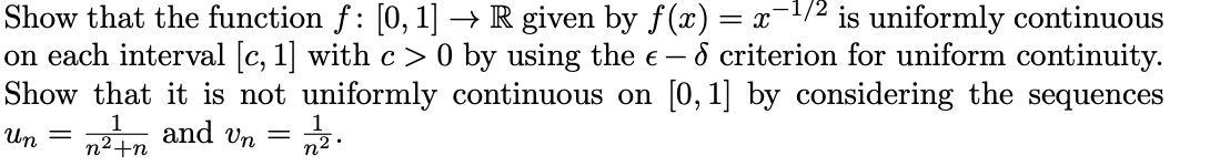 Solved Show that the function f:[0,1]→R given by f(x)=x−1/2 | Chegg.com