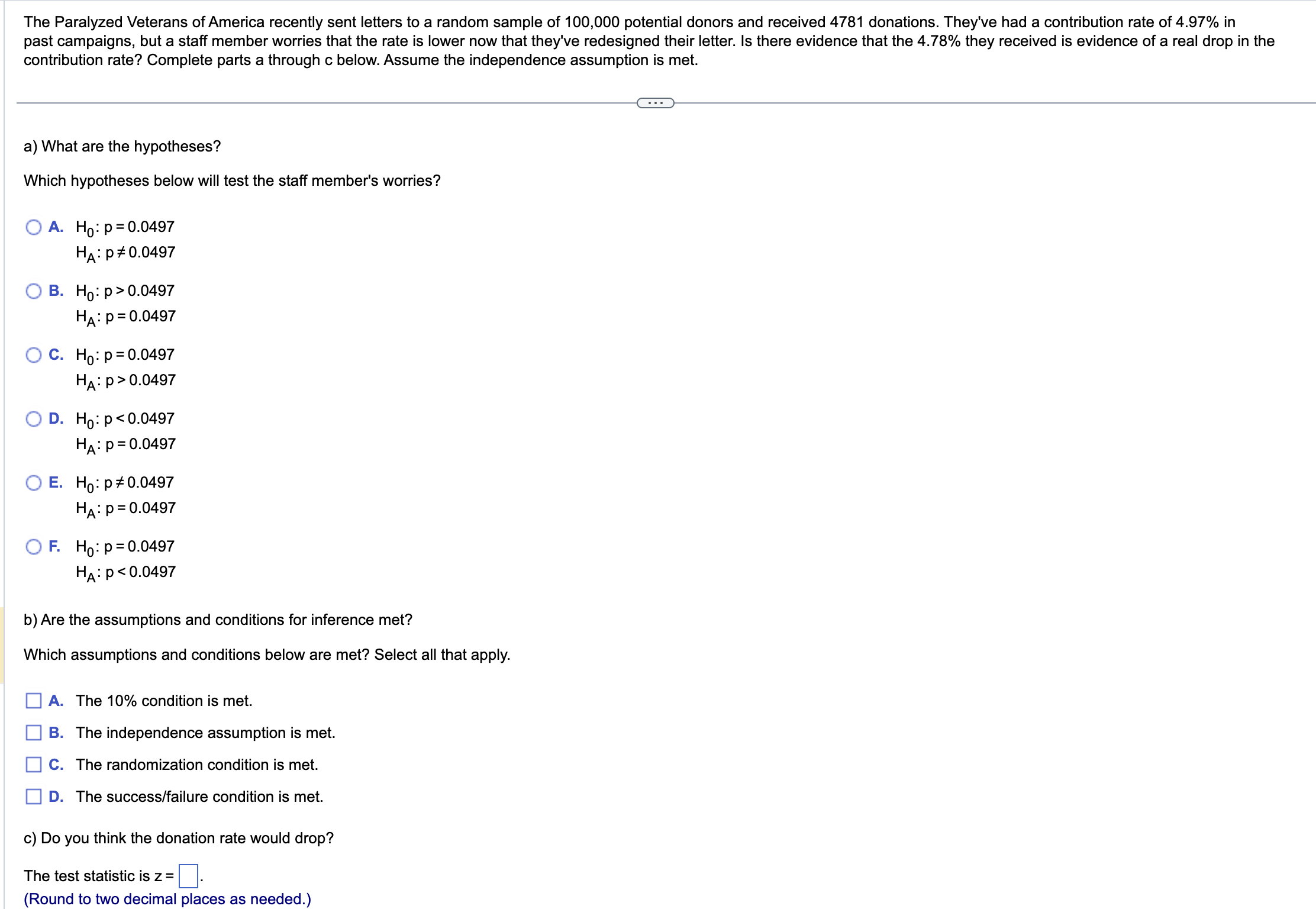 Solved contribution rate? Complete parts a through c below. | Chegg.com