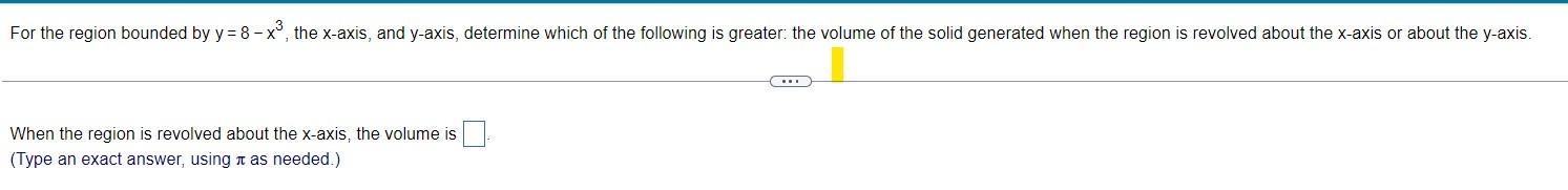 Solved When the region is revolved about the x-axis, the | Chegg.com