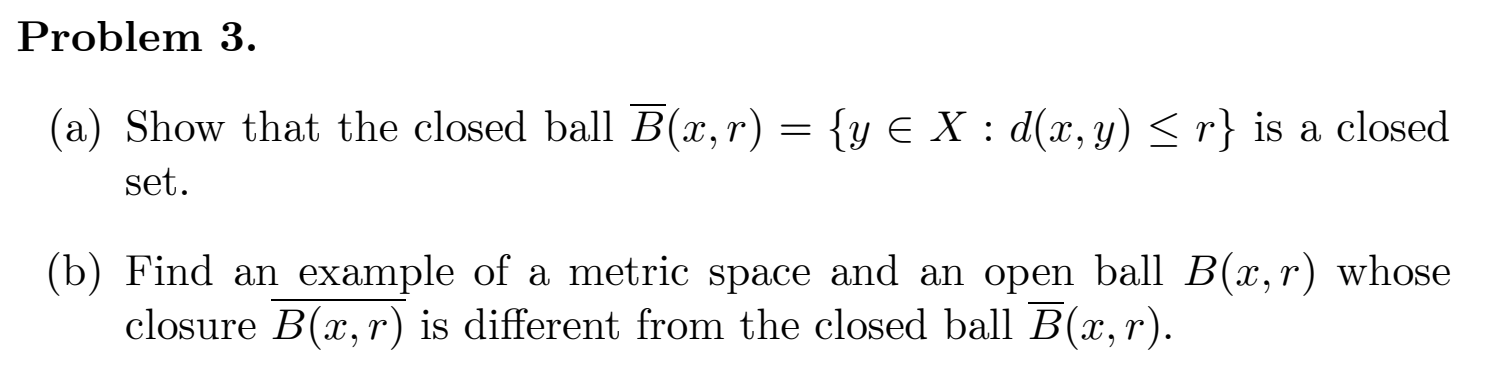 Solved Topology Proof - Metric Spaces X Denotes a Metric | Chegg.com Solved Topology Proof - Metric Spaces X Denotes a Metric | Chegg.com