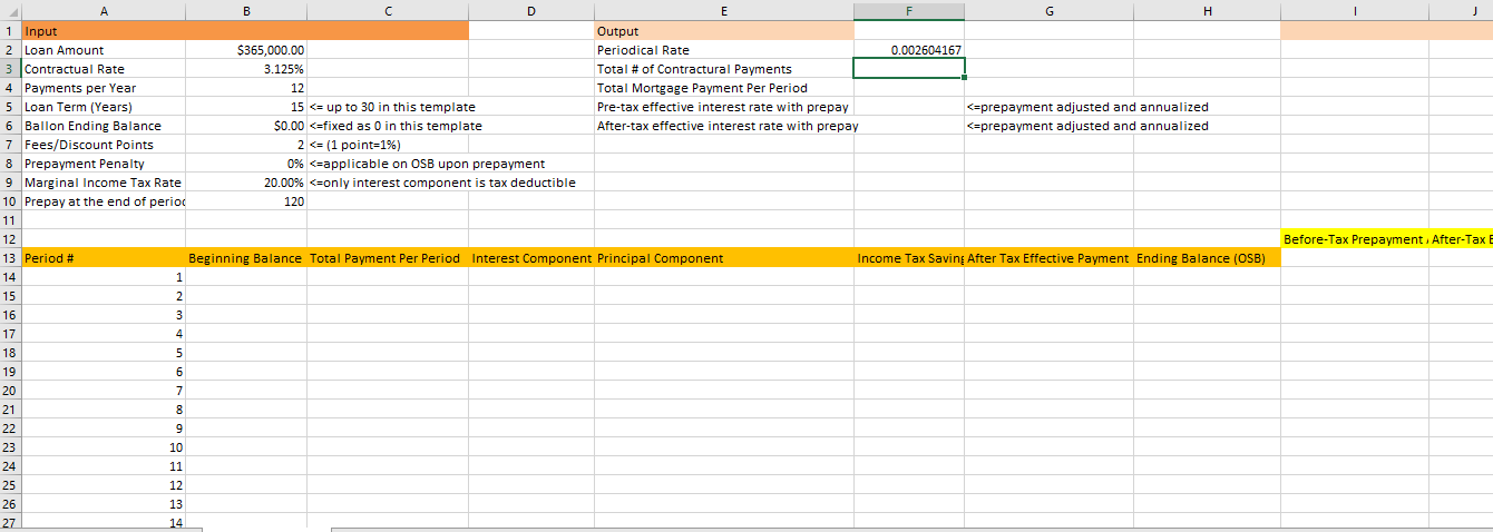 Develop your own spreadsheet for constant payment | Chegg.com