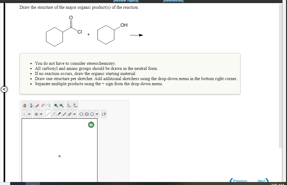 Solved References [Review Topics Draw the structure of the | Chegg.com