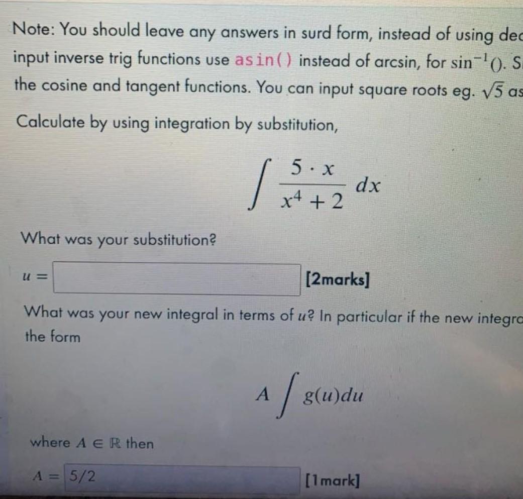 Solved Note: You should leave any answers in surd form, | Chegg.com