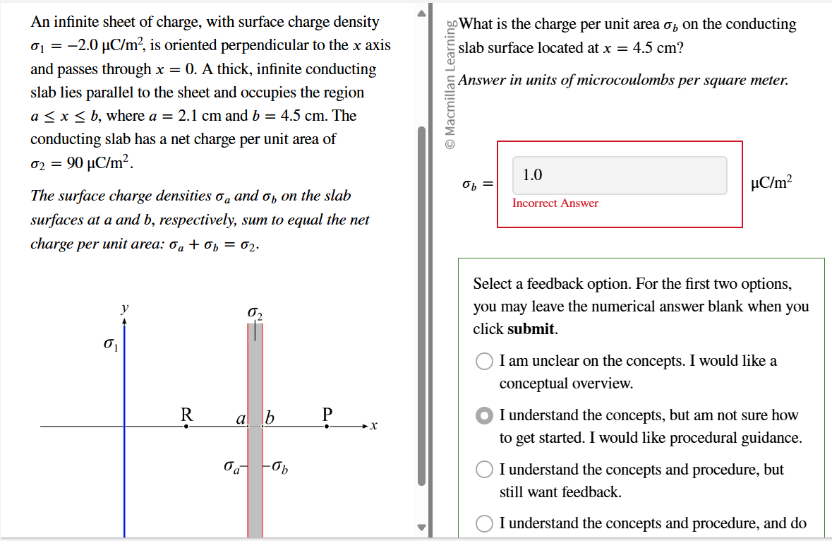 Solved What is the charge per unit area σb ﻿on the | Chegg.com