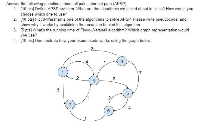 Solved Answer the following questions about all pairs | Chegg.com