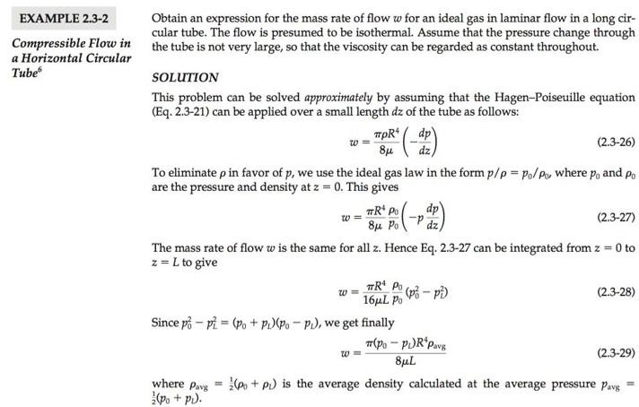 Solved Low-density phenomena in compressible tube flow 2,3 | Chegg.com