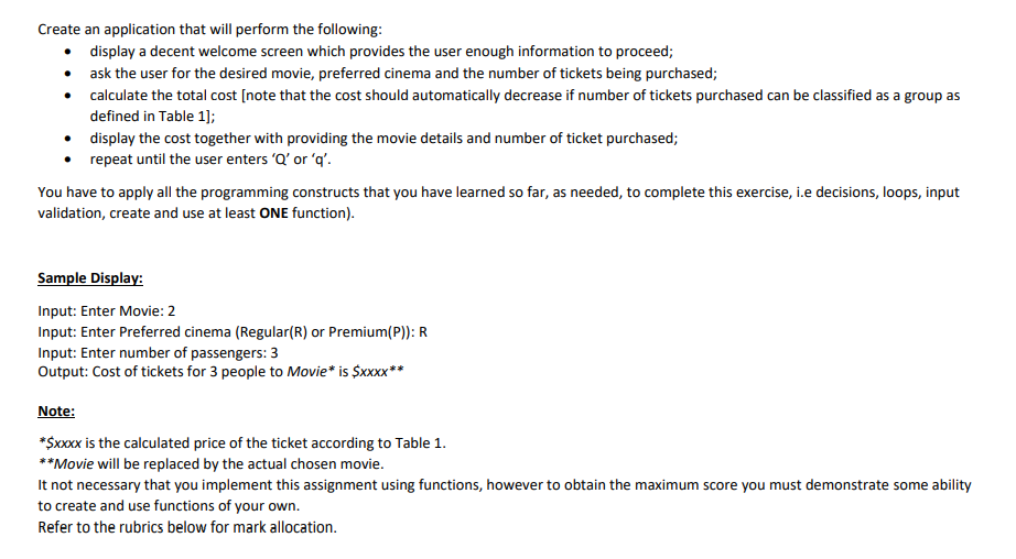 Solved Write a C++ program for a cinema house (Movies Ltd) | Chegg.com