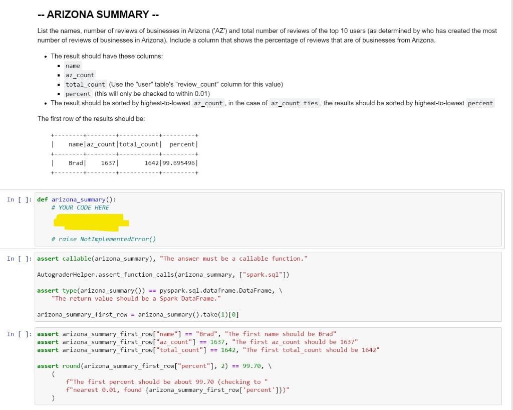 Solved spark.sql(query). show() is similar to: | Chegg.com