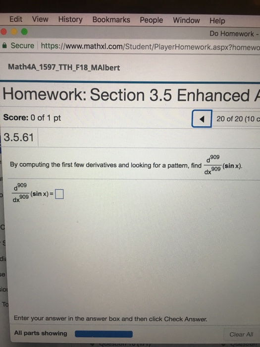 Solved Homework Section 3 5 Enhanced Assignment Score 0 Of