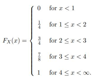 Solved Question 1: You are told that the cdf of a random | Chegg.com