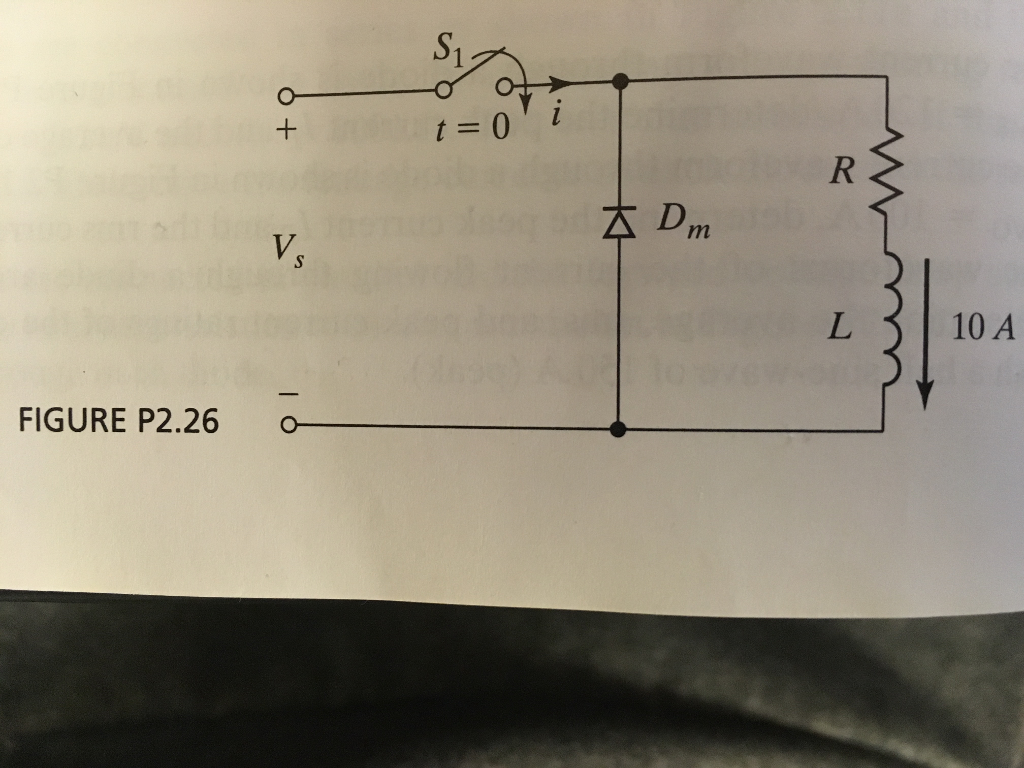 Solved a diode circuit is shown in the figure with R = 10 | Chegg.com
