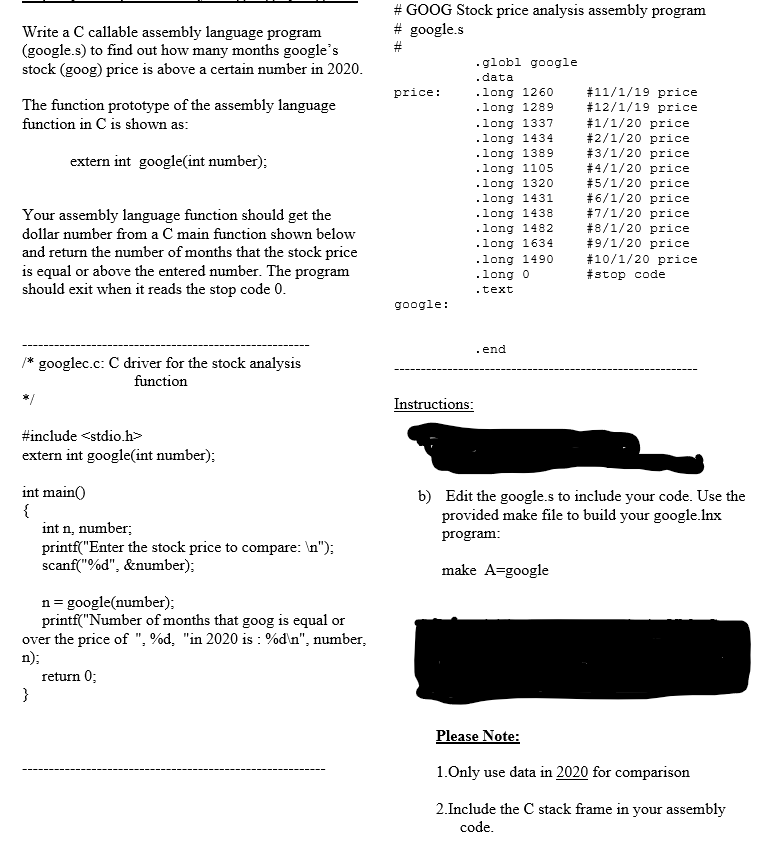 Solved Write a C callable assembly language program | Chegg.com Solved Write a C callable assembly language program | Chegg.com