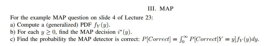 MAP estimation example Four different hypotheses: H1, | Chegg.com