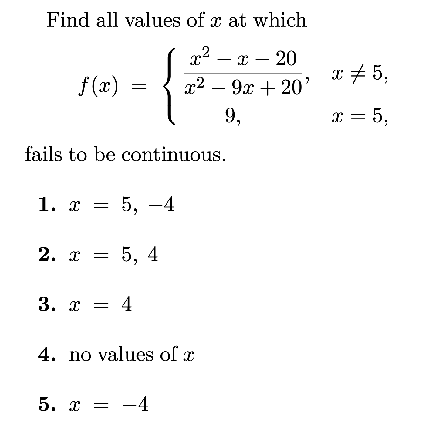 Solved Find all values of x ﻿at | Chegg.com