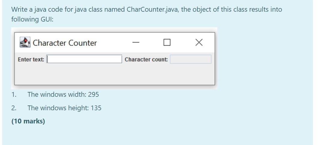 Solved Write a java code for java class named | Chegg.com