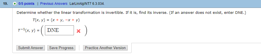 Solved Determine whether the linear transformation is | Chegg.com