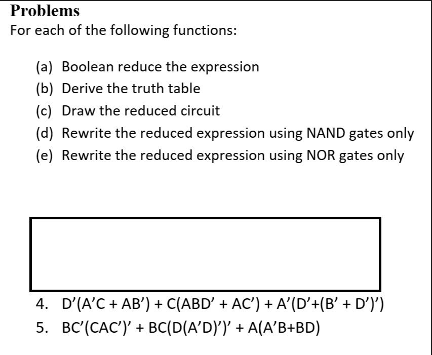 Solved Problems For each of the following functions: (a) | Chegg.com