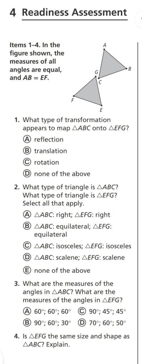 Solved 4 Readiness Assessment Items 1-4. In the figure | Chegg.com