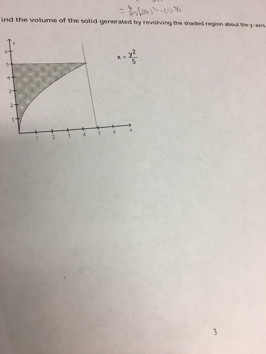 Solved Find the volume of the solid generated by revolving | Chegg.com