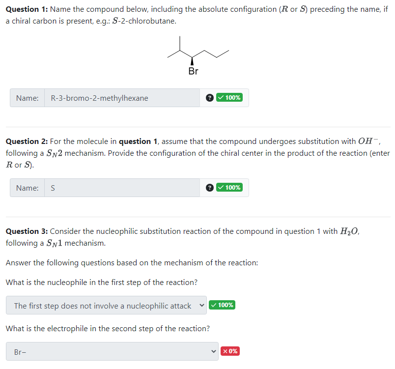 Solved The possible answers for question 3 were: "Br-" , | Chegg.com