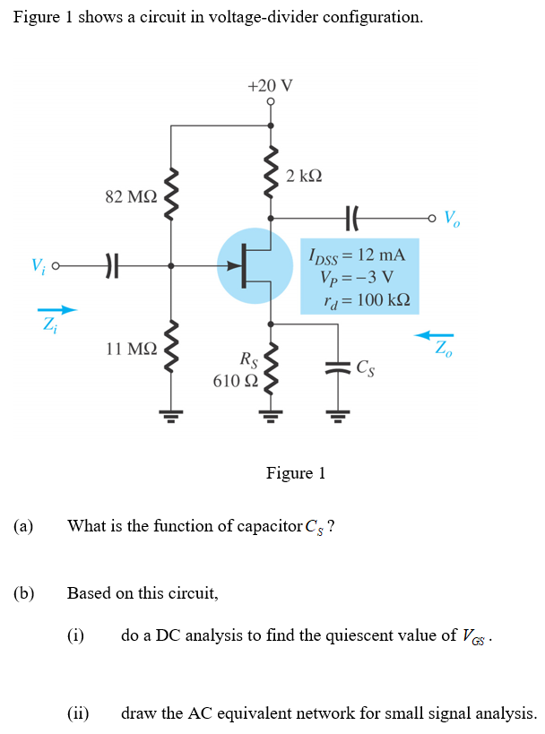 Solved Figure 1 shows a circuit in voltage-divider | Chegg.com