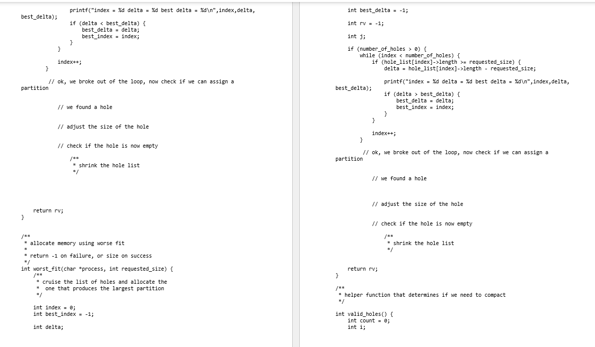 Solved The folder (Q1) contains a C program (allocator.c) | Chegg.com