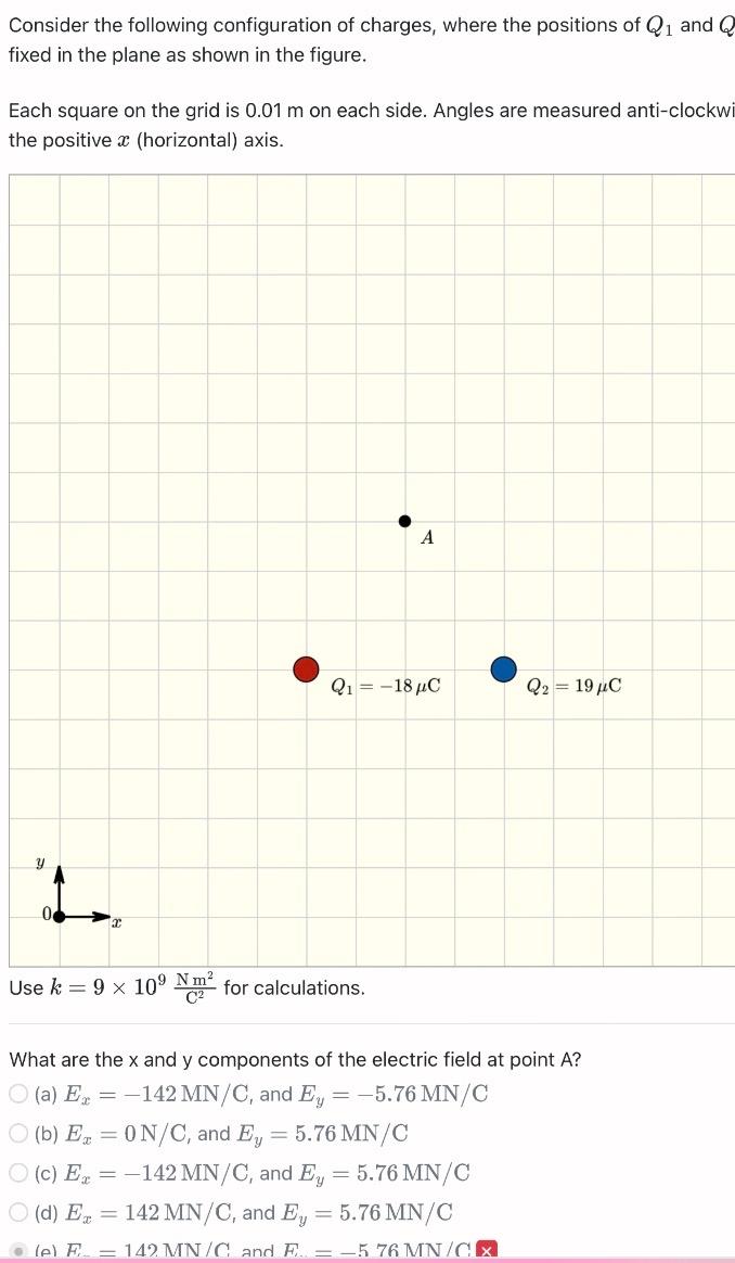 Solved Consider the following configuration of charges, | Chegg.com