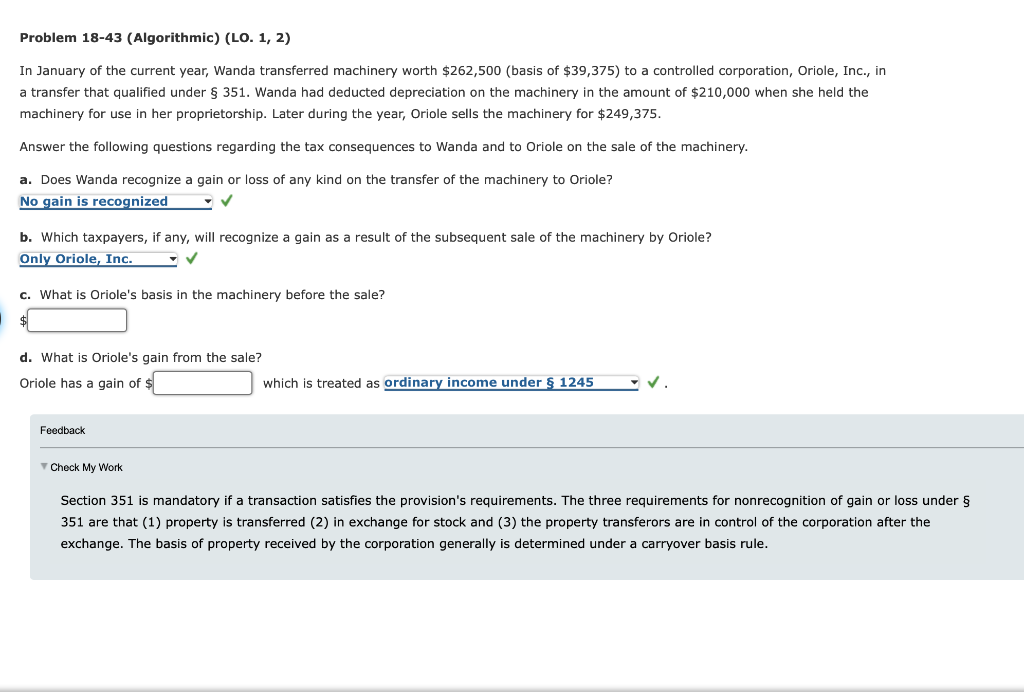 Solved Problem 18-43 (Algorithmic) (LO. 1, 2) In January of | Chegg.com