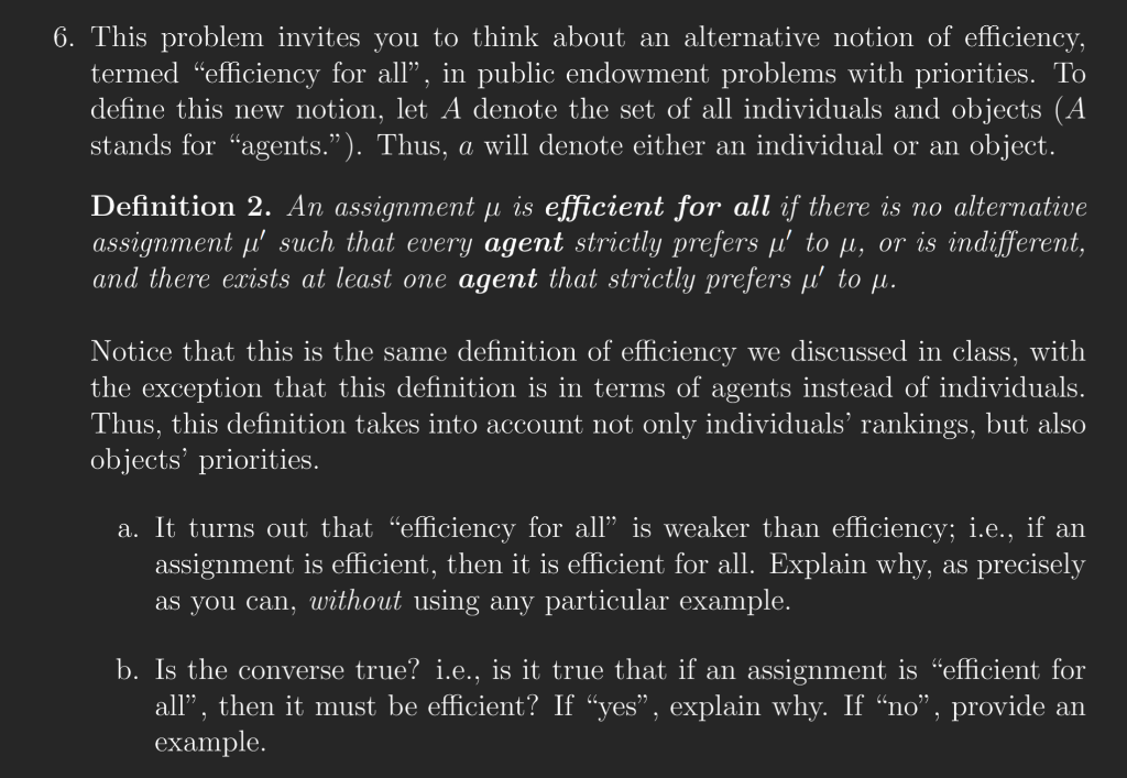 Solved This problem invites you to think about an | Chegg.com