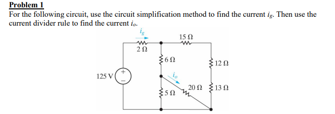 Solved For the following circuit, use the circuit | Chegg.com