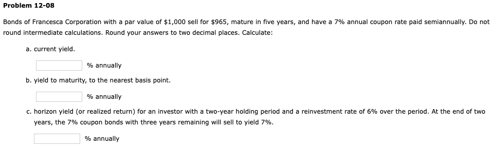 Solved Bonds of Francesca Corporation with a par value of | Chegg.com