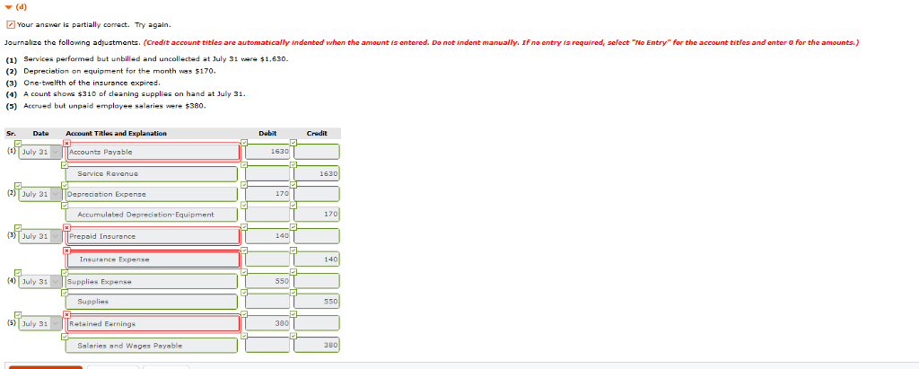 Solved Accounting Cycla Reviow 4-1 (Part Level Submission) | Chegg.com