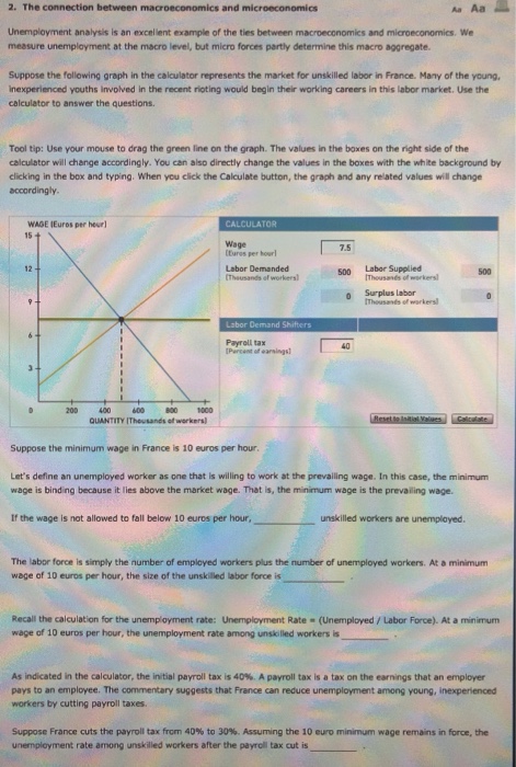 Solved 2. The connection between macroeconomics and | Chegg.com