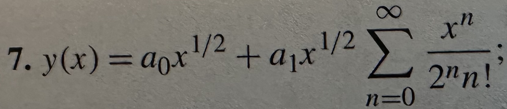 Solved Use the Frobenius method to determine the solution of | Chegg.com