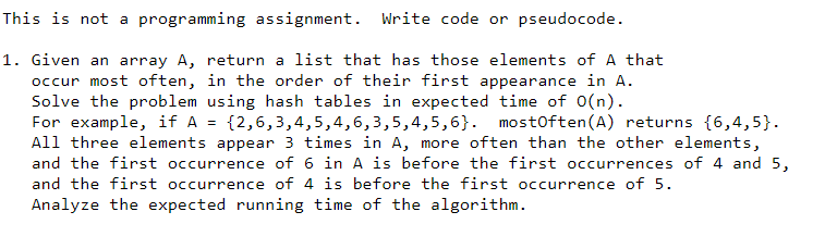 Solved This Is Not A Programming Assignment Write Code Or