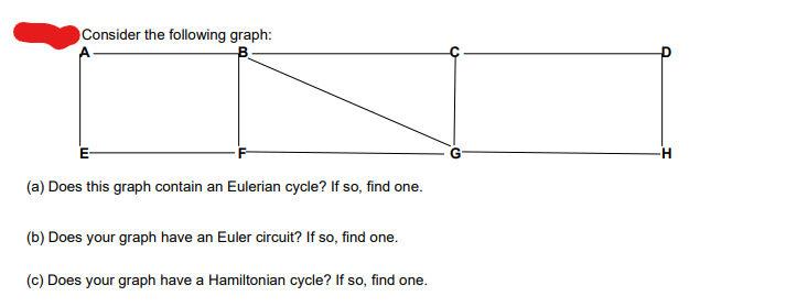 Solved Consider the following graph: (a) Does this graph | Chegg.com